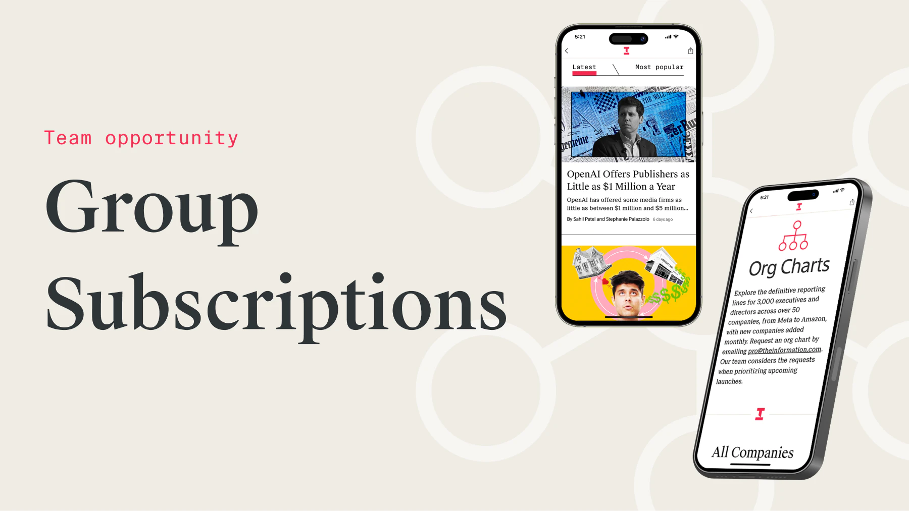 The Information: Corporate Subscriptions & Team Plans