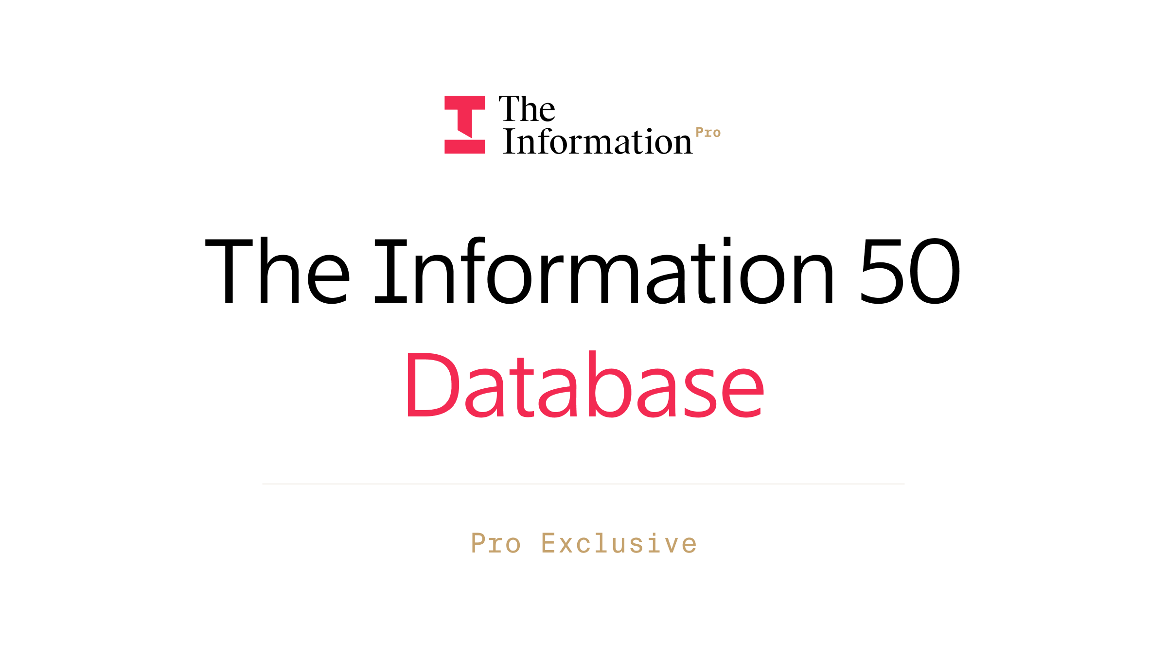 The Information 50 Database