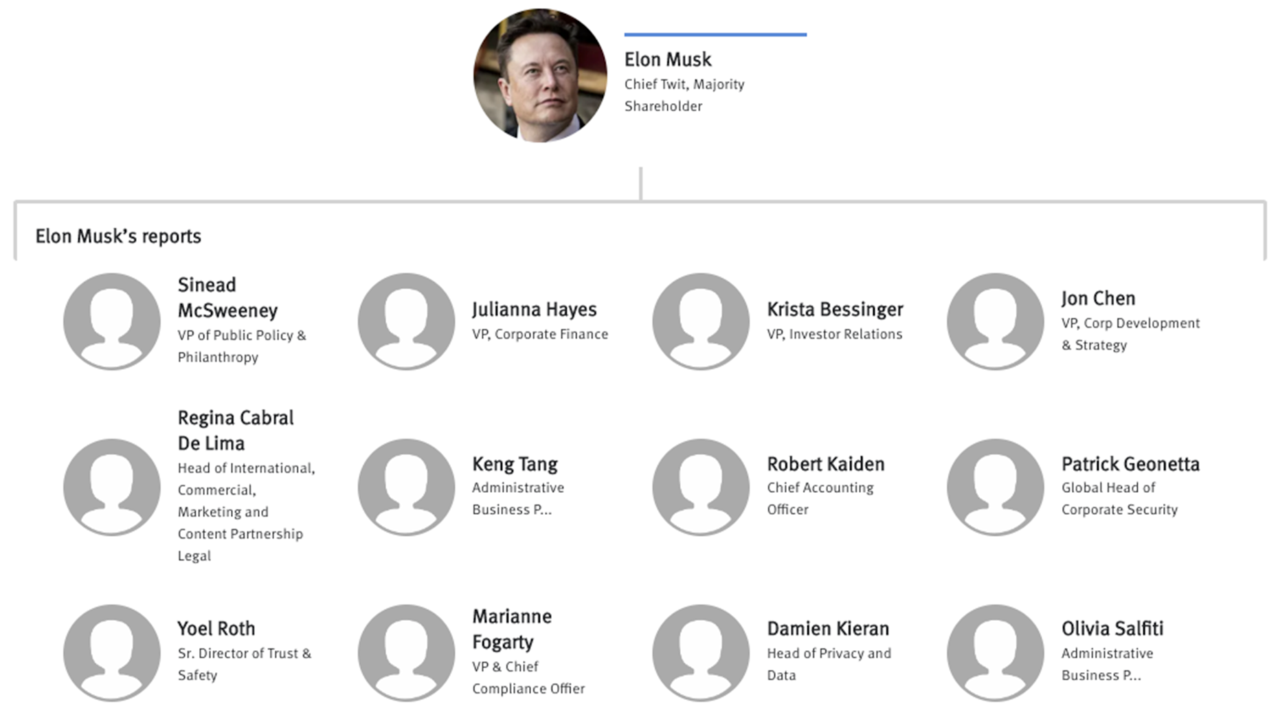 Who’s Rising at Twitter as Musk Overhauls Executive Ranks — The Information